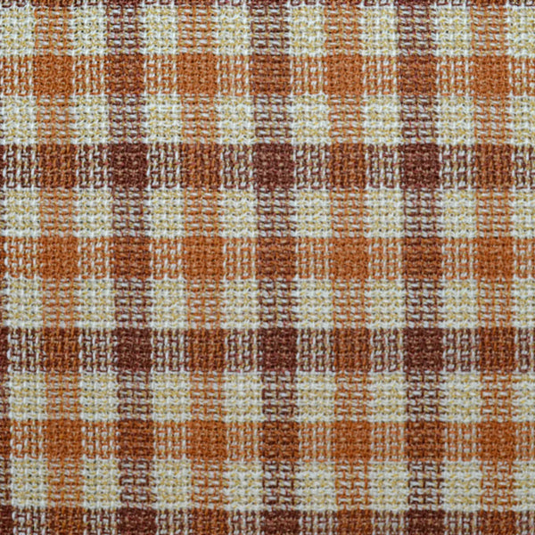 Orange/Rust Shepherds Check 1 x 1 1/8 Inch Lightweight MESH Jacketings ...