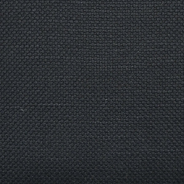 Black Heavy Plain Weave Cotton & Irish Linen - Yorkshire Fabric