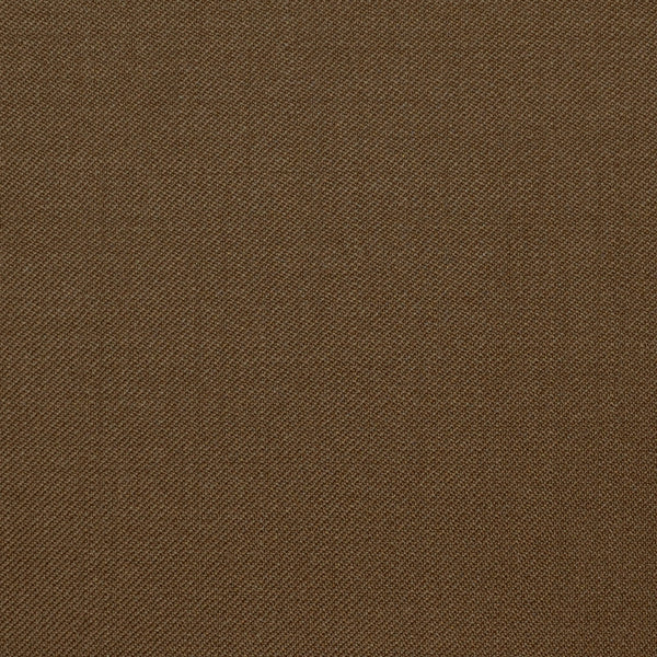 Dark Tan Super 120's Gaberdine Worsted Wool Suiting By Holland & Sherr ...