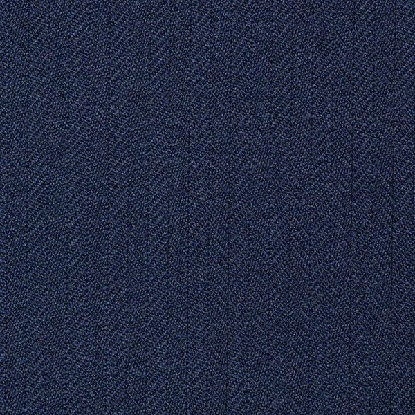 Navy Blue Narrow Herringbone Super 100's All Wool Suiting By Holland ...