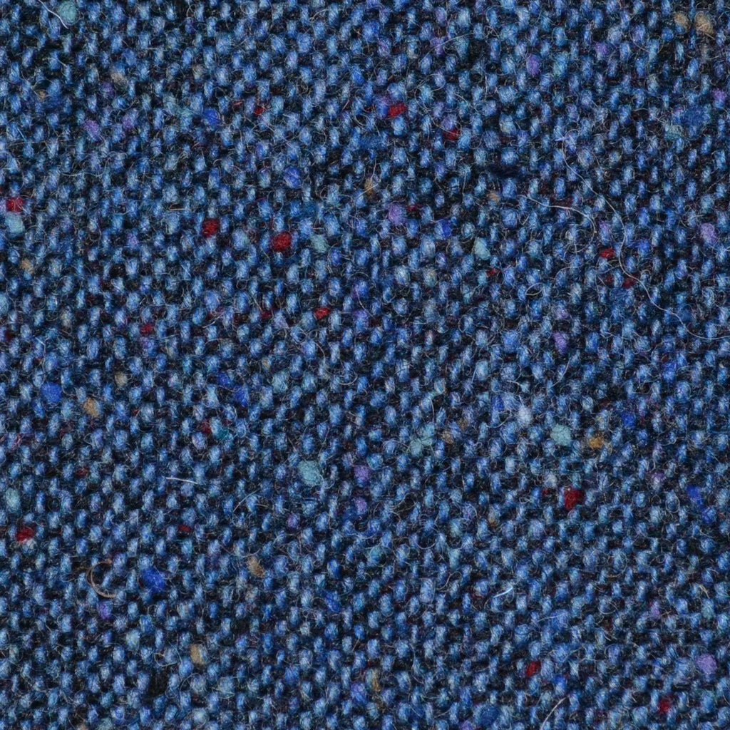 Medium Blue All Wool Irish Donegal Tweed - Yorkshire Fabric